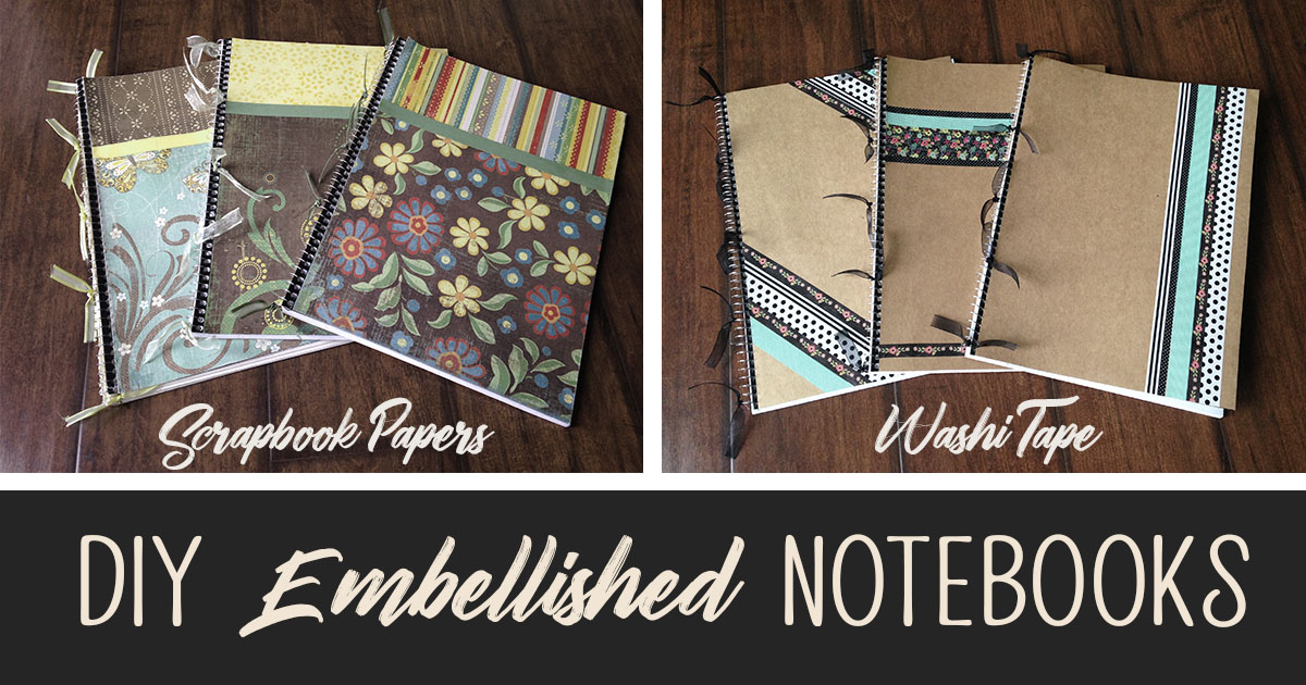 DIY Embellished Notebooks | More Like Grace