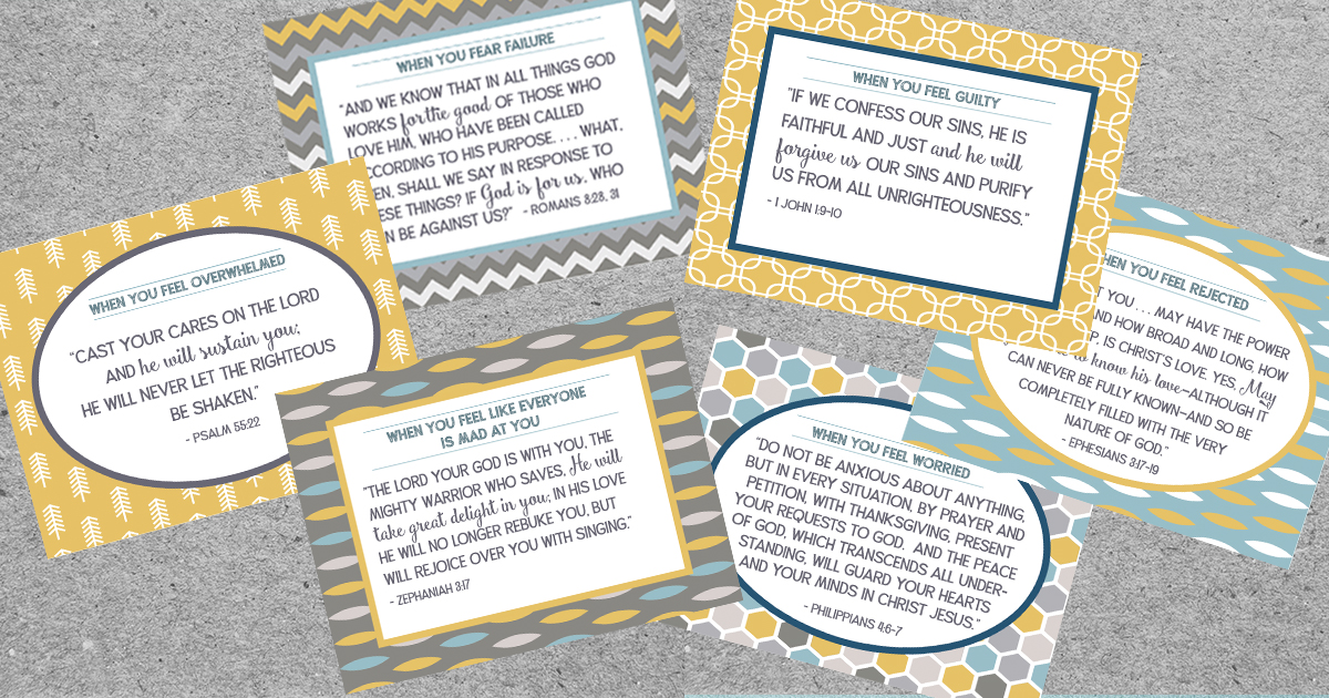 Free Printable Scripture Prayer Cards for Kids | More Like Grace